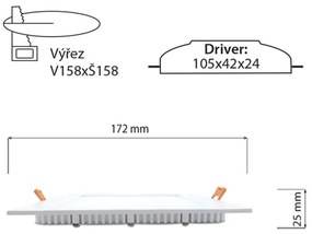 Podhledové LED svítidlo McLED Toro S15 15W 3000K ML-412.065.33.0