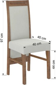 ADRK Furniture Dřevěná židle K2 CH-K2-A-B134