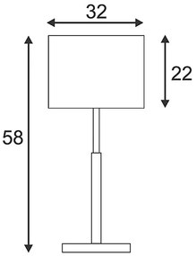 SCHRACK SOPRANA, stolní lampa, TL-1, kruhové, béžová , E27