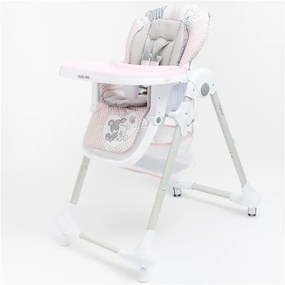 BABY MIX jídelní židlička Infant růžová