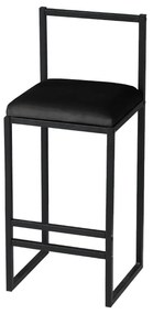 Hanah Home Barová židle Nordic - Black, Černá