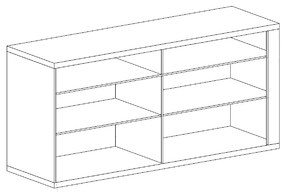 Natural - komoda N9 - dub ribbeck