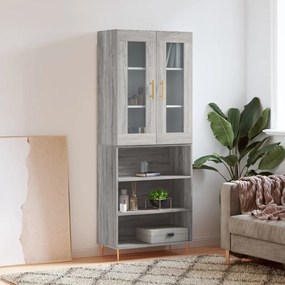 vidaXL Skříň highboard 69,5 x 34 x 180 cm kompozitní dřevo [3198719] Barva: Betonová šedá