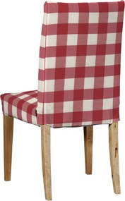 Potah na židli IKEA Henriksdal, krátký barva červená látka vzorované