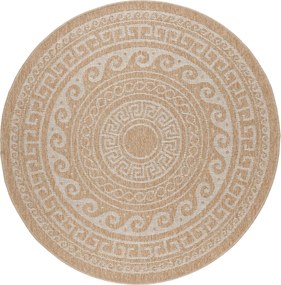 Ayyildiz, AKCE: 160x160 (průměr) kruh cm Kusový koberec Comilla 887 Beige kruh, béžová, chodba / předsíň