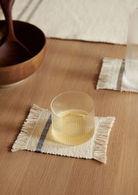 Ferm Living Skleničky Ripple Low Clear 200 ml – set 4 ks, čirá barva, sklo