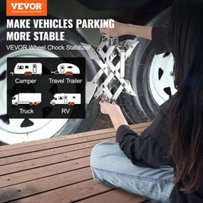 Stabilizátor kola Camper, zakládací klín RV ve tvaru X, vhodný pro 3,8–25,4 cm