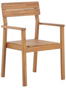 Sada 2 židlí z akáciového dřeva FORNELLI Beliani