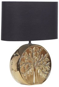 Keramická stolní lampa zlatá KHERLEN Beliani