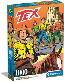 Clementoni PUZZLE Tex: Na starém západě / 1000 dílků / od 10 let