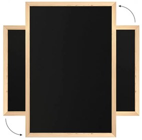 Allboards, Černá křídová tabule 70x50 cm, dřevěný rám ECO, TB75ECO