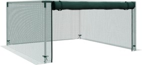 Outsunny Zahradní síť 1,25 x 1,25 m, Stan na ochranu rostlin se zipem, Ochranná síť proti hmyzu, Zelená síť na zeleninu odolná vůči větru, Ochranná s…