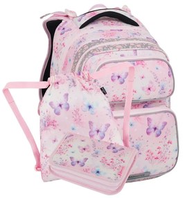 Bagmaster DOPI 25 A malý školní set pro prvňáčky – motýlci
