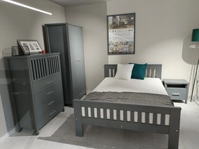Dolmar Šatní skříň Laura LAU1 Barva: Bělená Borovice