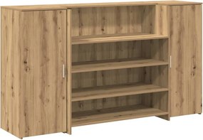 Recepční stůl dub artisan 180x50x103,5 cm kompozitní dřevo 3324177