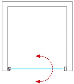 Roltechnik Outlet Dveře do niky EI PI2 se sadou profilů EI SET - bez vaničky Varianta: šířka: 100 cm - (EI PI2 + EI SET), Barva profilů a typ výplně: profily: brillant, výplň: Intimglass