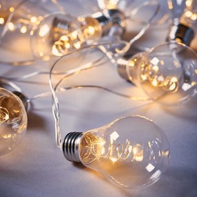 Butlers BULB LIGHTS LED Světelný řetěz s USB 10 žárovek