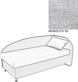 Dřevona - Elitte Čalouněná postel AVA NAVI, s úložným prostorem, 90x200, pravá, MONOLITH 85
