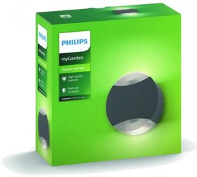 Philips 17338/93/PN - Venkovní nástěnné svítidlo MYGARDEN LIMESTONE 2xGU10/5W IP44