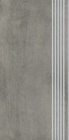 Opoczno Dlažba Grava Grey Schodovka 59,8x29,8 - 156533