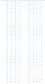 Easy Fix LED světelný závěs venkovní 200 × 850 cm, ledově bílá s FLASH, 1700 diod, bílý kabel IP67, prodlužovací