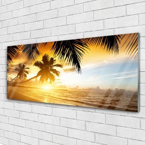 akrylový obraz Pláž Palma Moře Krajina 125x50 cm