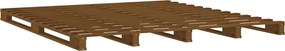 vidaXL Postel z palet 120 x 200 cm masivní borové dřevo [821389] Barva: Šedá