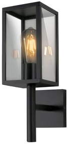 Černé fasádní svítidlo Hosta pro žárovku E27 IP44  - Candellux