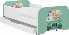Wooden Toys Dětská postel MIKI 140x70 WYCIECZKA