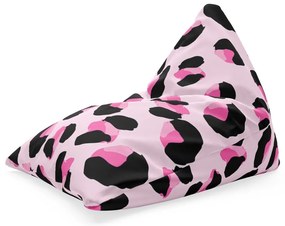 Sedací vak Triangl růžový gepard, růžová