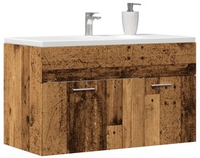 Koupelnová skříňka pod umyvadlo old wood 90x38,5x46 cm kompozit