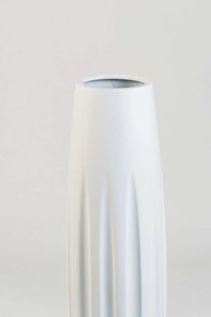 Vysoká váza VERTIGA, sklolaminát, výška 80 cm, bílý mat, outlet