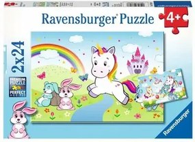 Ravensburger Pohádkový jednorožec / 2x24 dílků / od 4 let