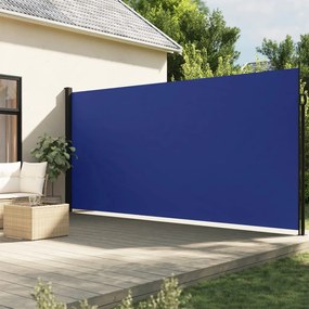 Zatahovací boční markýza modrá 220 x 300 cm