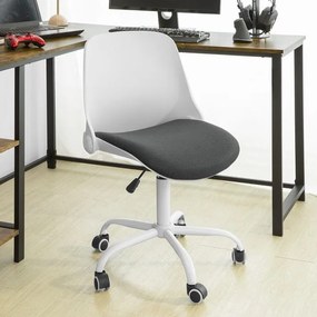 Sobuy SoBuy FST87-W Stolní židle se sklopným opěradlem Dětská otočná židle Kancelářská židle Výškově nastavitelně 50-62cm