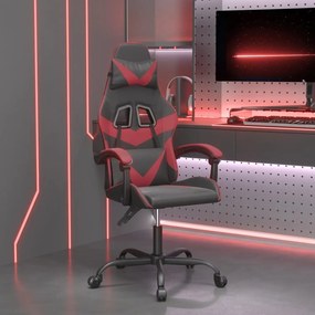 Herní židle černá a vínová umělá kůže 3143849