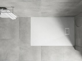 Mexen Hugo obdélníková sprchová vanička SMC 100 x 80 cm, bílá, kryt bílý - 42108010-W