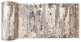Běhoun PETRA 3003 4 244 Abstraktní Moderní šedý béžový hnědý Rozměr: 100 cm