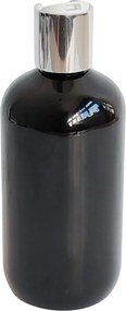 Dávkovač na mýdlo 300 ml černý s bílo-stříbrným DISC TOP BELA