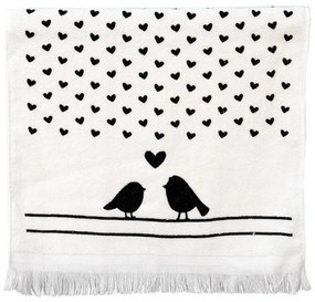 Kuchyňský froté ručník s ptáčky Love Birds - 40*66 cm