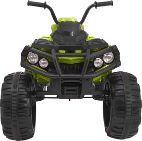 Ramiz Dětská čtyřkolka ATV 2,4 GHz na baterie zelená + dálkové ovládání + EVA kola + MP3 rádio + pomalý start