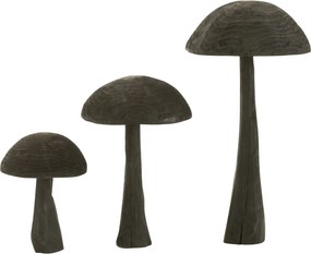 Veliká dřevěná houba Mushroom Wood Granitti XL – 43*43*81 cm