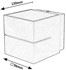Rabalux 7018 - Nástěnné svítidlo KAUNAS 1xG9/10W/230V bílá