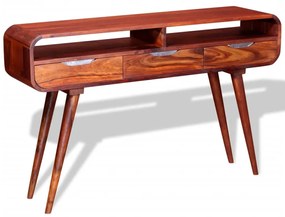 243951 vidaXL Konzolový stolek z masivního sheeshamu 120x30x75 cm