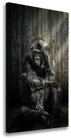 Wallmuralia Vertikální Foto obraz tištěný na plátně Gorila 50x100