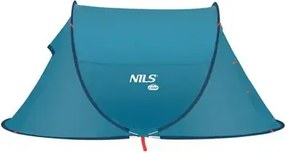 NILS Camp NC3743 modrý / Samorozkládací plážový stan / 120 x 220 x 95
