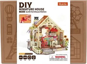 ROBOTIME 3D dřevěné puzzle Rolife DIY House: Venkovská kuchyně / LED o