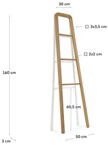 Dekorativní žebřík z teakového dřeva Kave Home Uliana