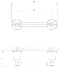 OMNIRES AL53510CR - Držák toaletního papíru ART LINE lesklý chrom