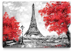 Malvis ® Obraz na plátně reprodukce Paříž Velikost: 150x130 cm